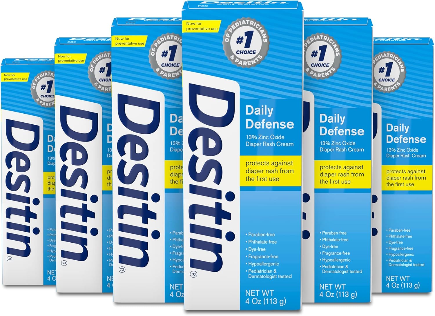 Amazon.com: Desitin Daily Defense Baby Diaper Rash Cream with 13% Zinc ...