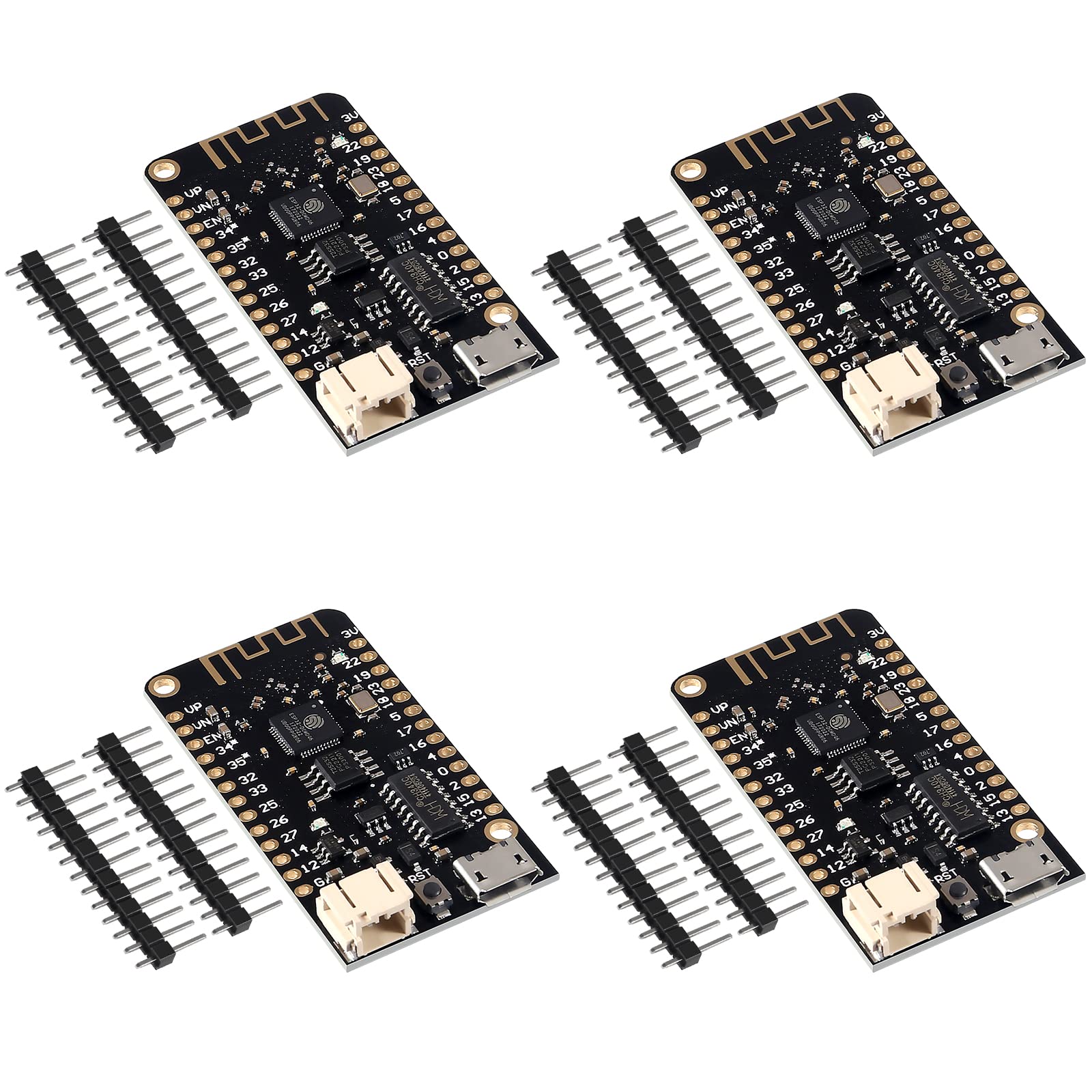 Amazon.com: Alinan 4pcs ESP32 Lite V1.0.0 Micro USB WiFi Bluetooth ...