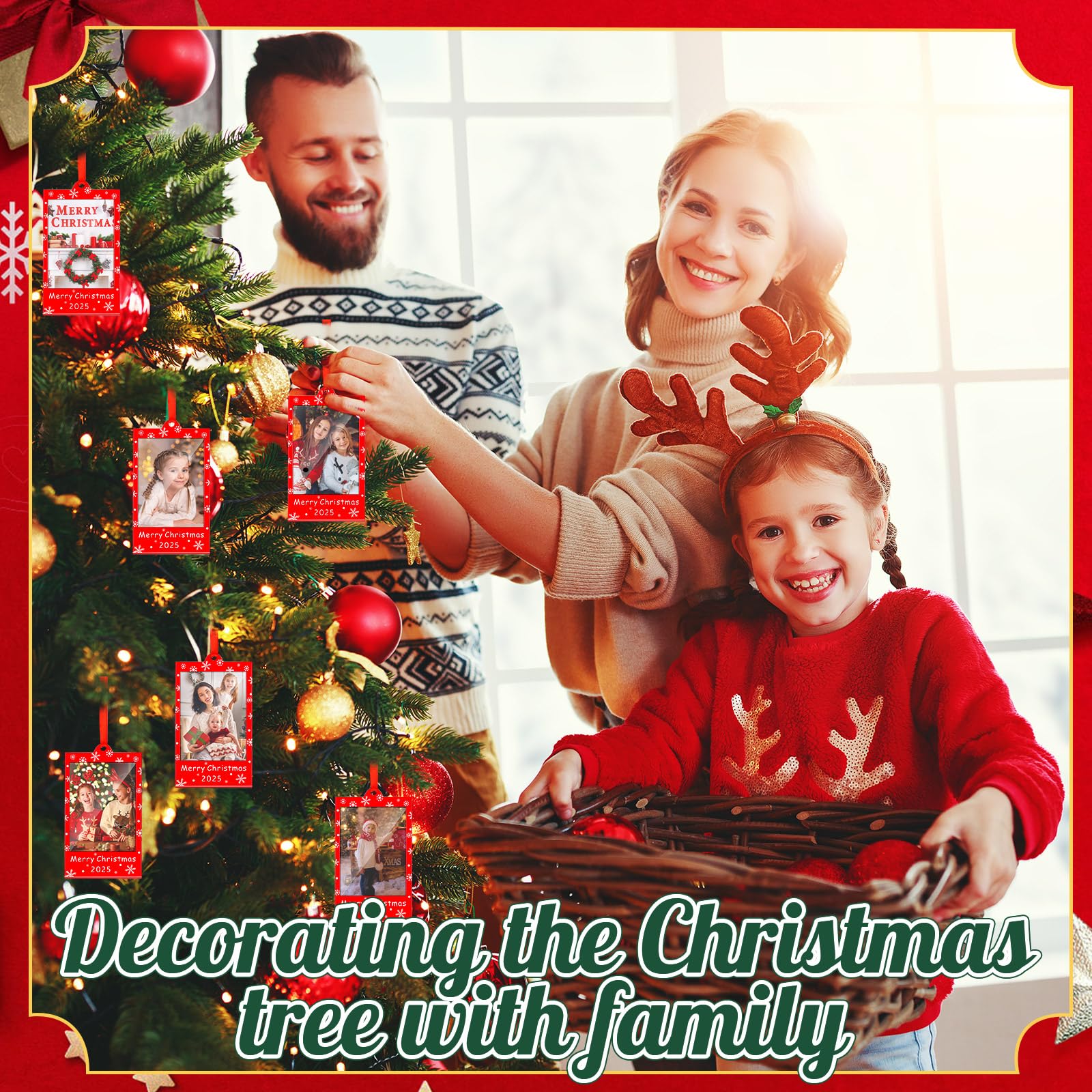 Snapklik.com : Vercraft 12 Pcs Merry Christmas 2025 Photo Frame ...