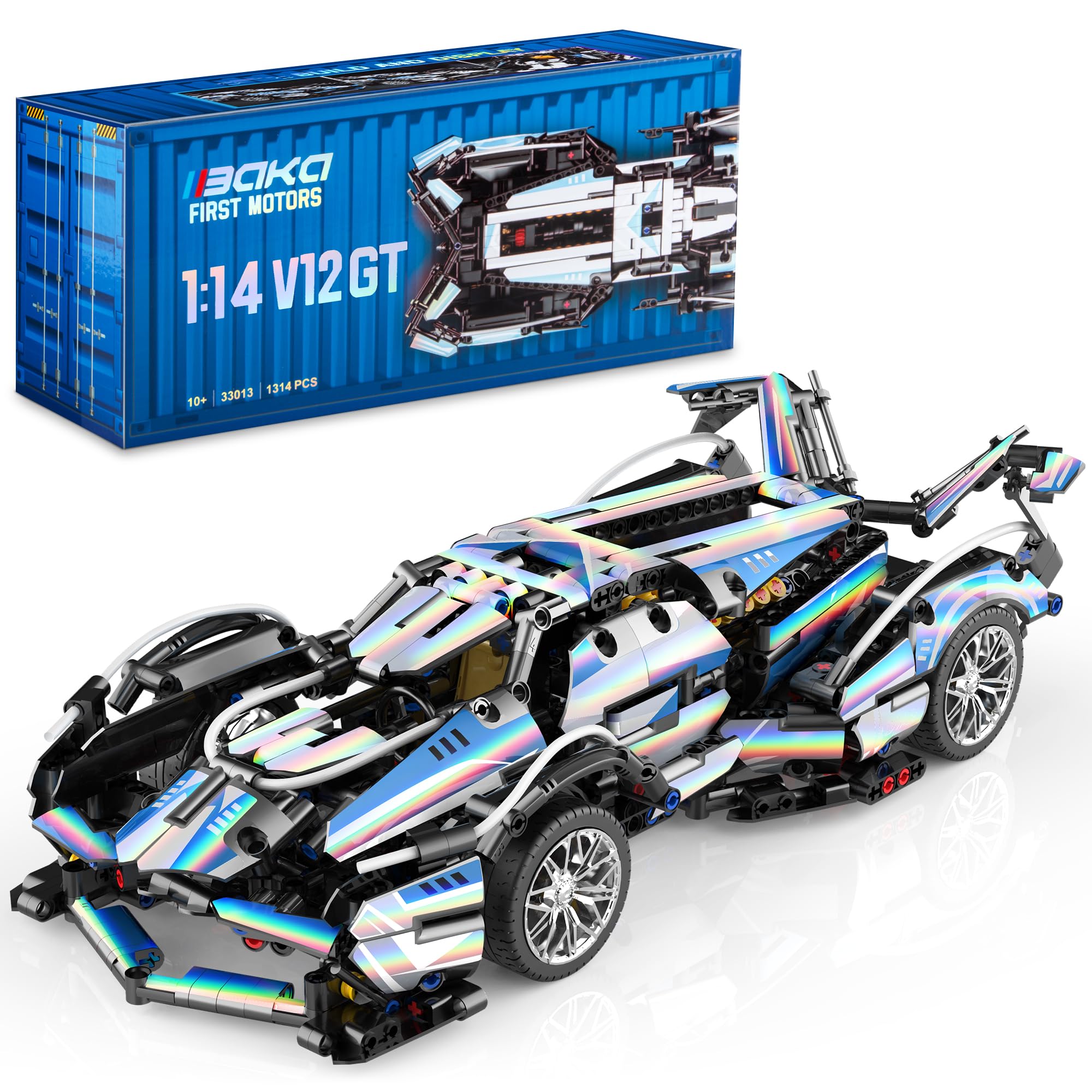 Amazon.com: BAKA Cars Toys Building Set for Boys Aged 10+ - 1:14 LANBO ...