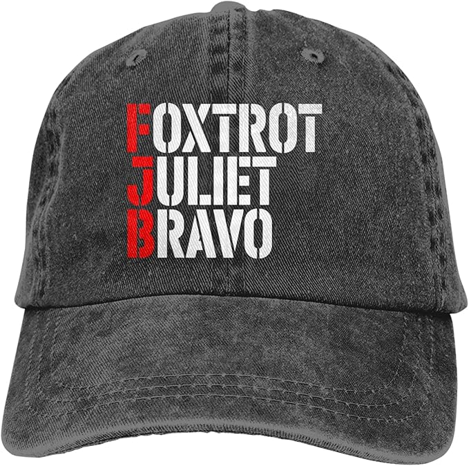 Foxtrot Juliet Bravo FJB Hat Anti Biden Caps Unisex Washed Cotton ...
