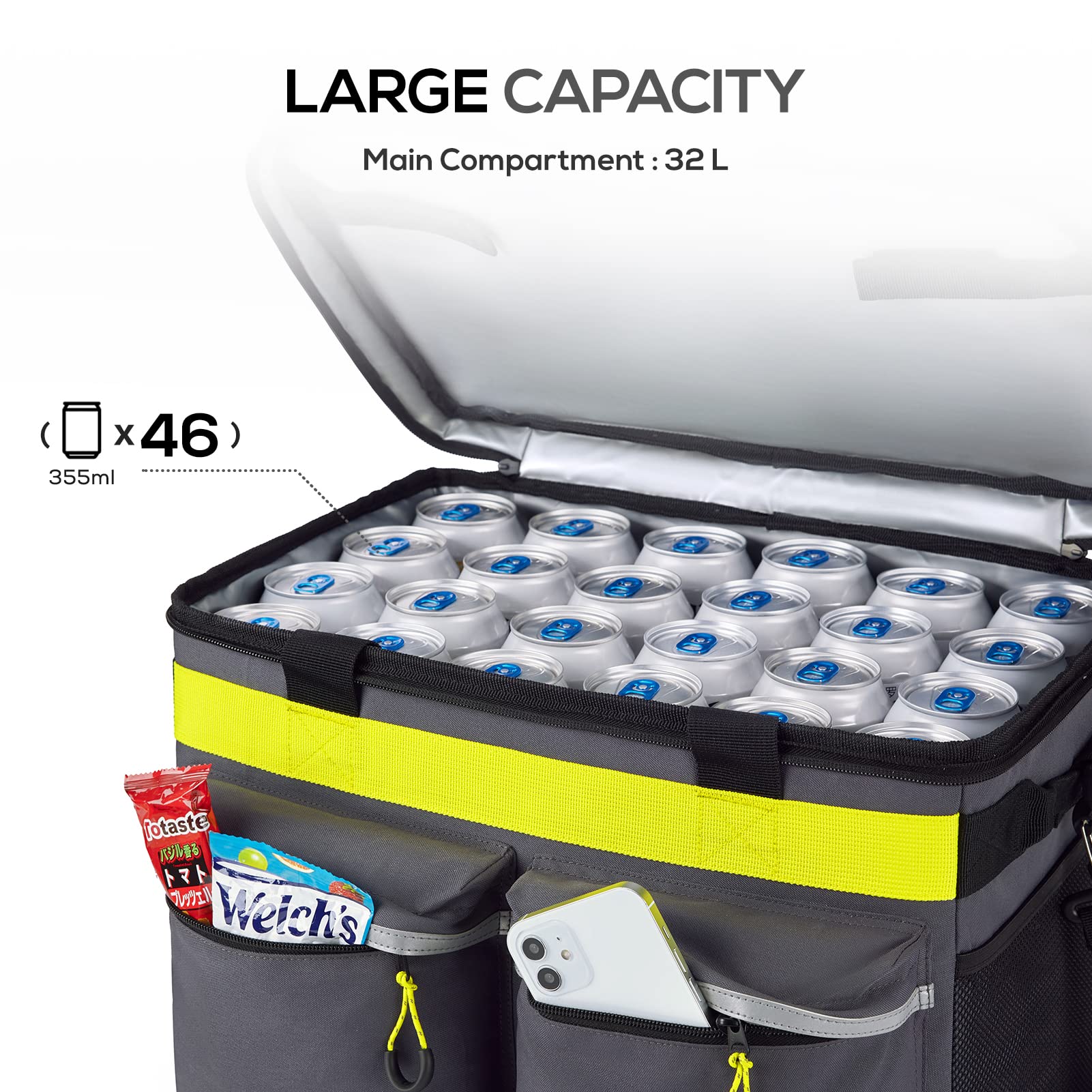 Snapklik.com : TOURIT Cooler Bag 46-Can Insulated Soft Cooler Large ...