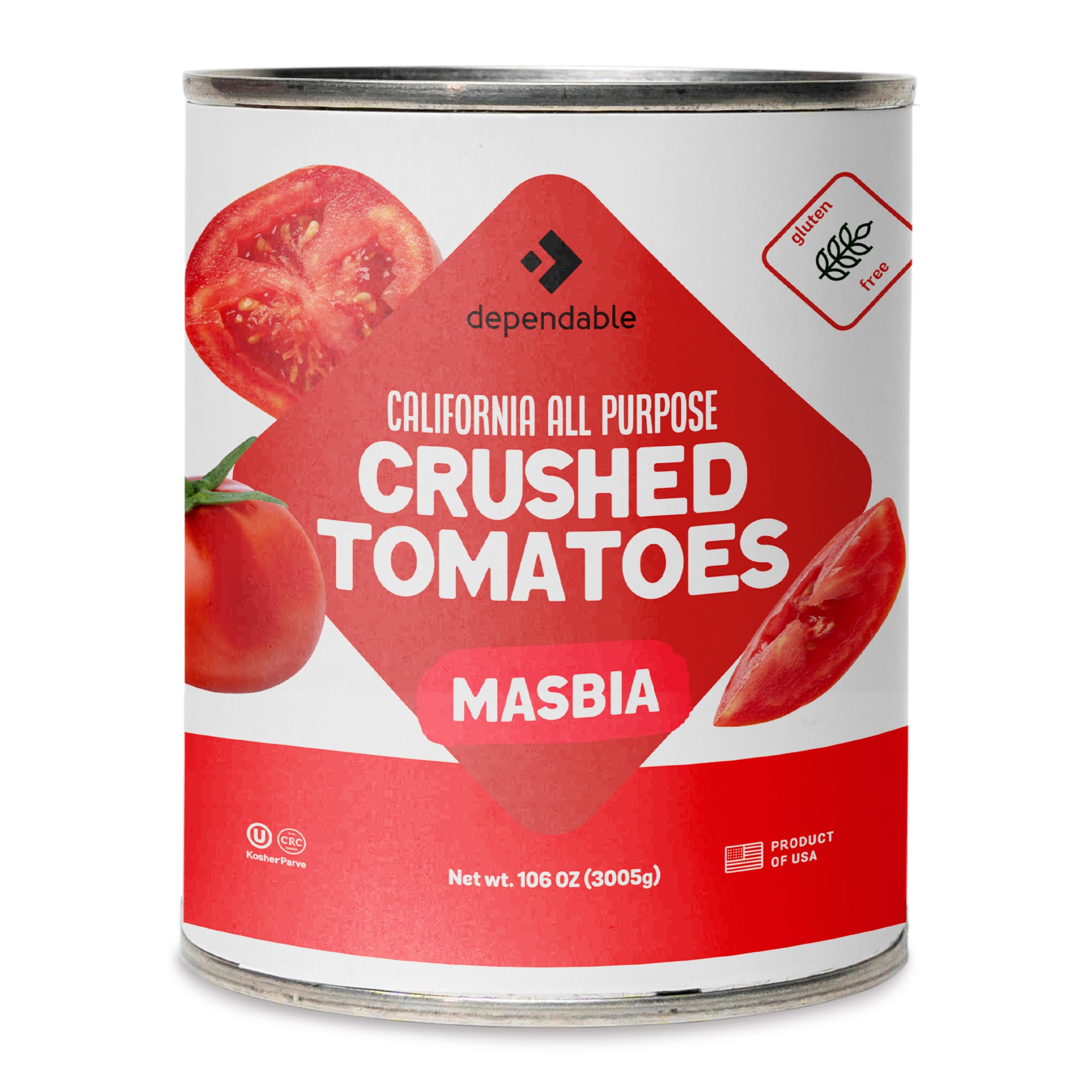 Amazon.com : Dependable Foods Crushed Tomatoes – 6.625 Lbs., 106 oz ...