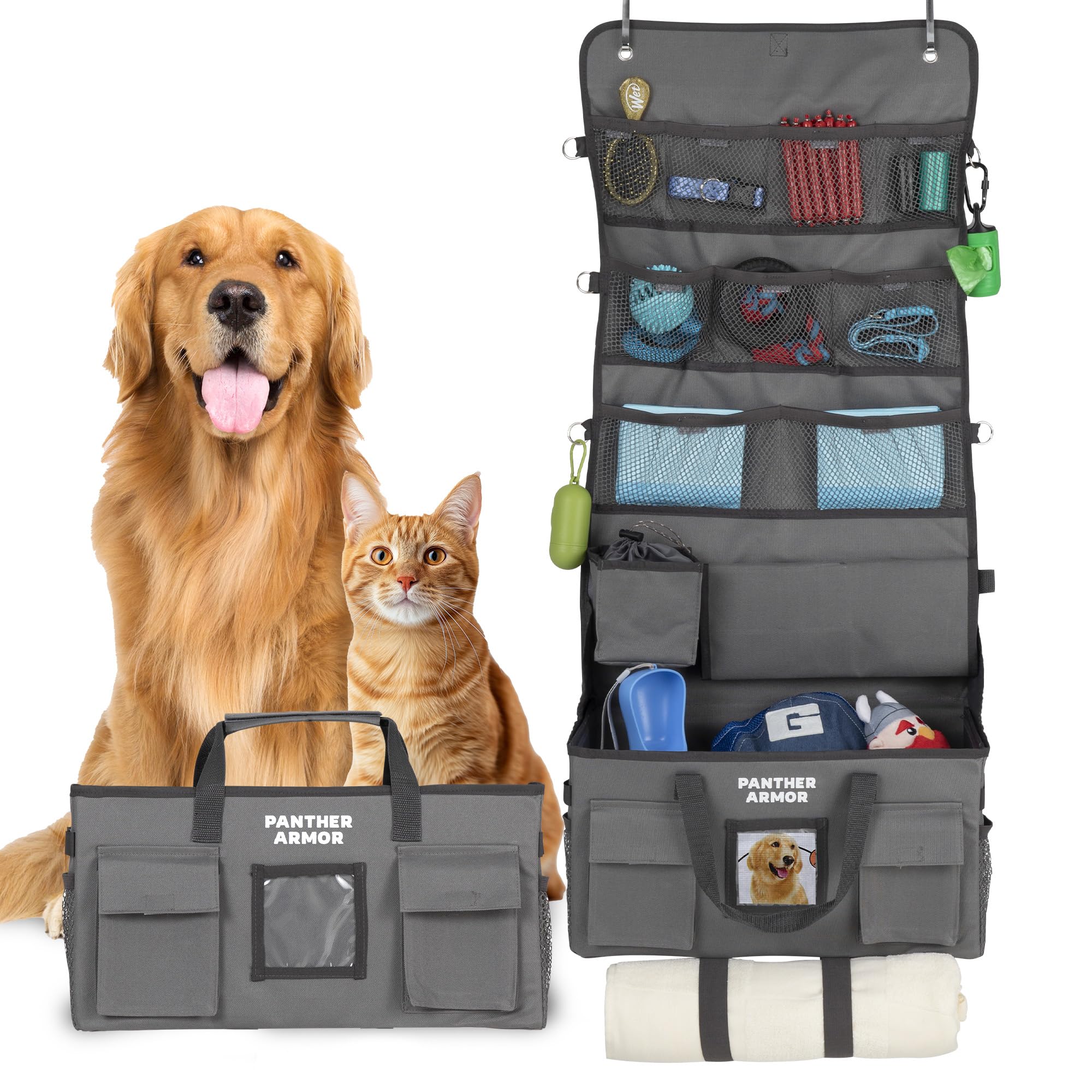 Amazon.com: Panther Armor Dog Organizer Storage, Over The Door or ...
