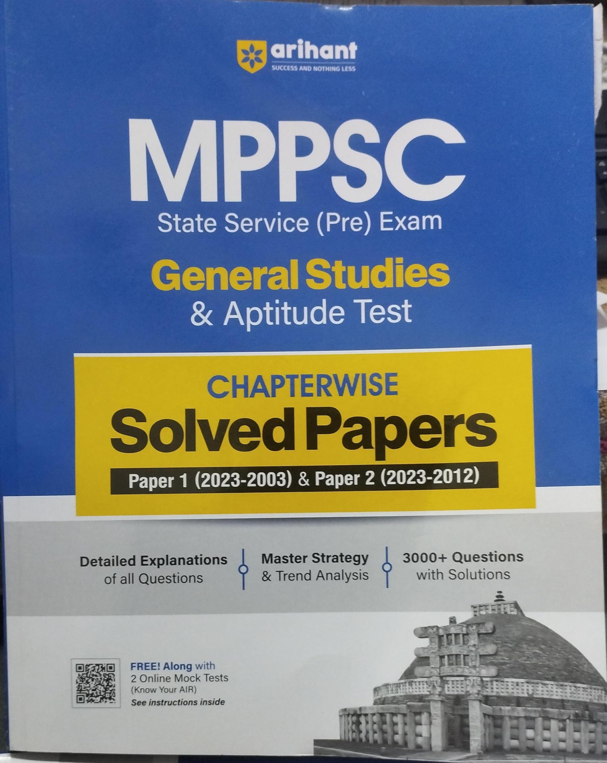 Arihant MPPSC General Studies & Aptitude Test | Chapterwise Solved ...