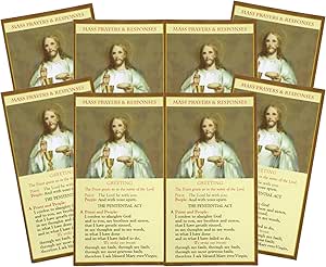Amazon.com : Needzo Bulk Catholic Mass Prayer and Responses Pocket ...