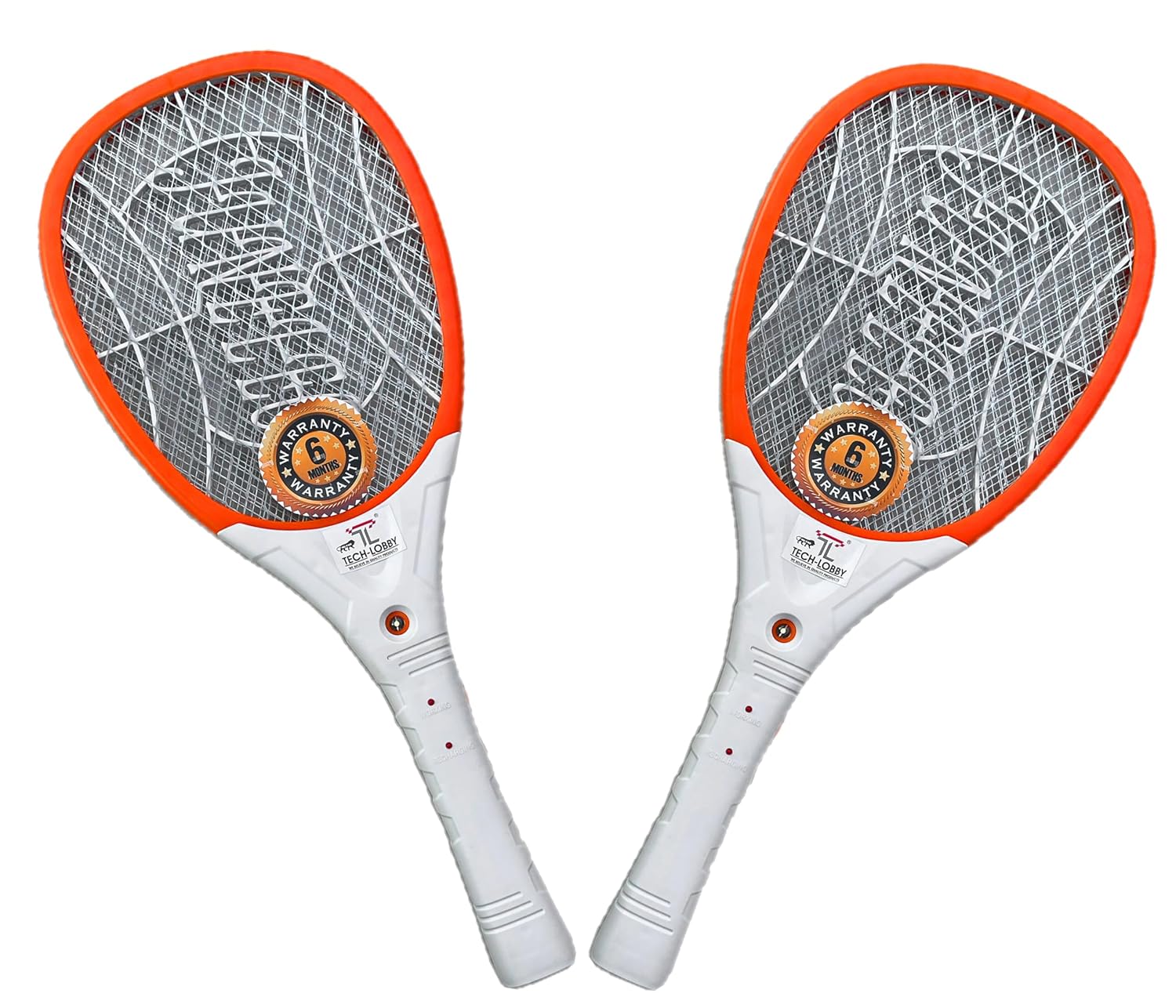 Tech-Unique® Power X Max Pack of 2 New Handheld Mosquito Killer Racket Fly Swatter 800 mah Power ...