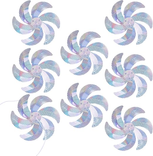 Amazon.com: KUYYFDS 8PCS Pinwheels 32.8ft Bird Scare Pinwheels 12 Inch ...