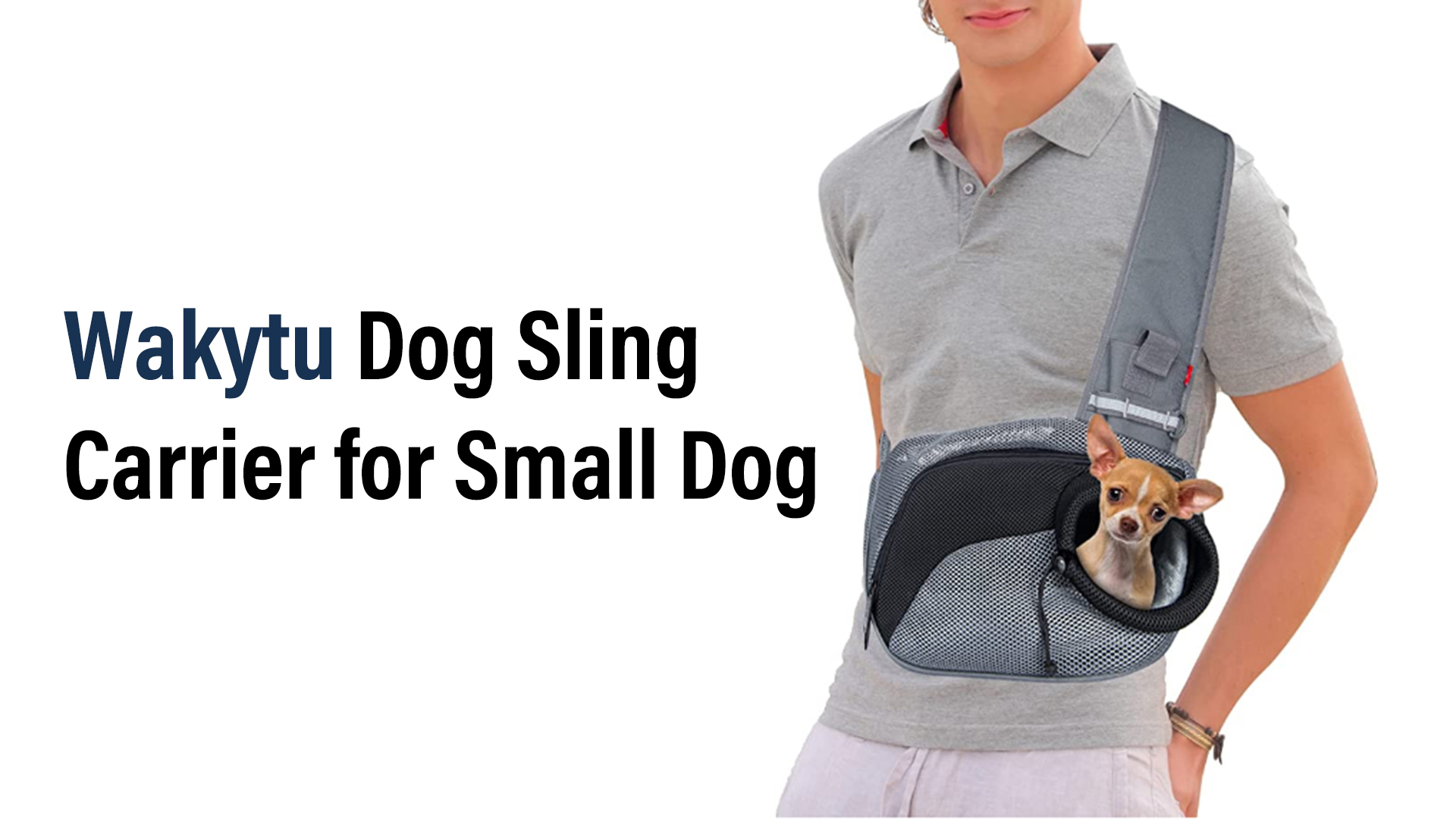 Watch Pet Dog Sling Carrier Puppy Sling Bag on Amazon Live