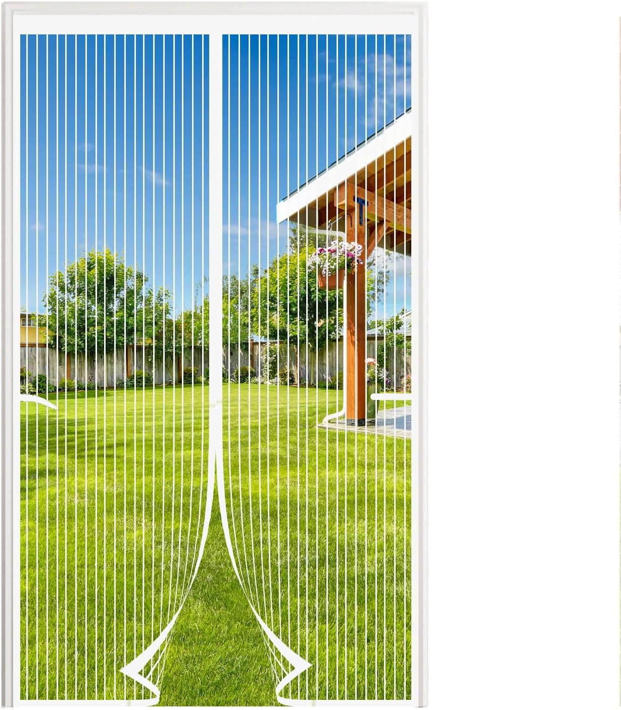 RiupFloh Magnetic Screen Door 37X79 Inch Door Screen Magnet Closure ...