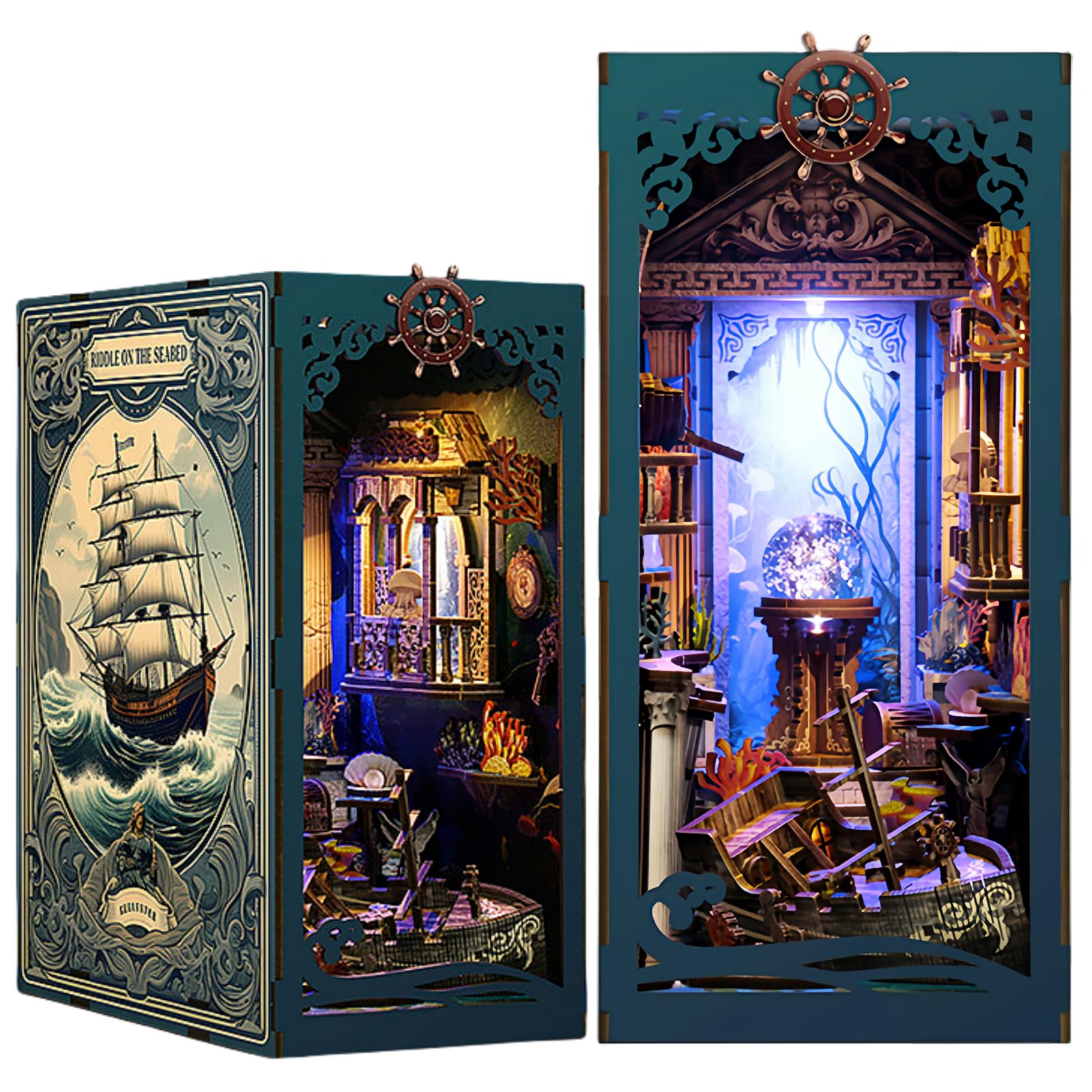 Amazon.com: DIY Book Nook Kit - Riddle on The Seabed - Wreckage of A ...