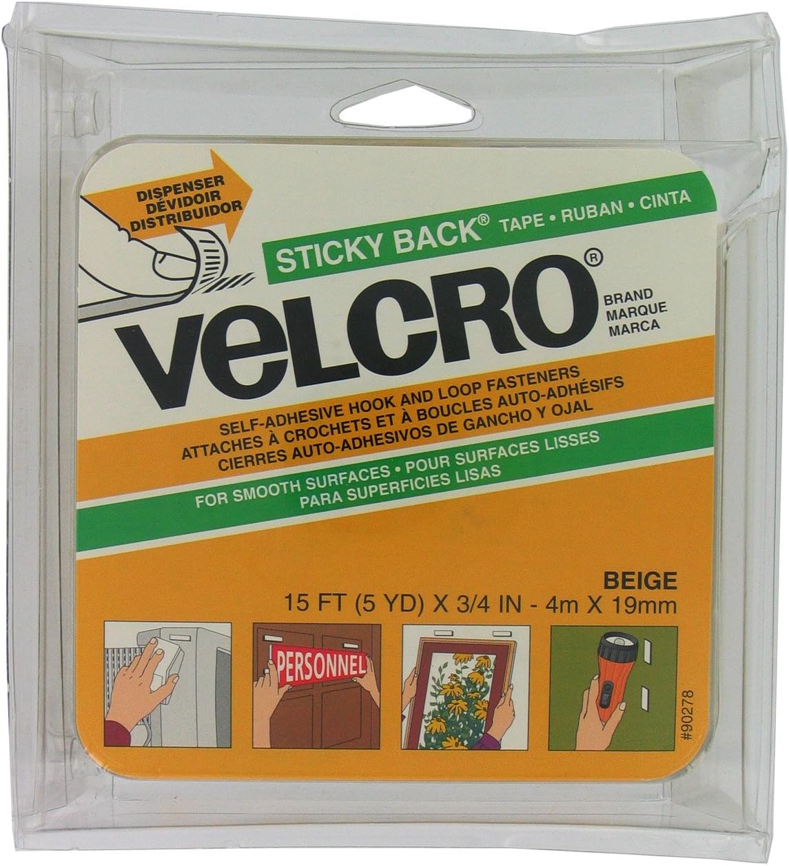 Amazon.com: Velcro 3/4-Inch by 15-Feet Fastener Tape, Beige : Arts ...