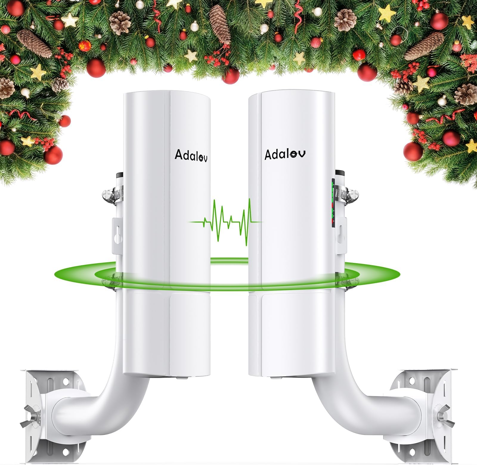 Gigabit Wireless Bridge with Mounts,AdaLov Point to Point/Multipoint ...