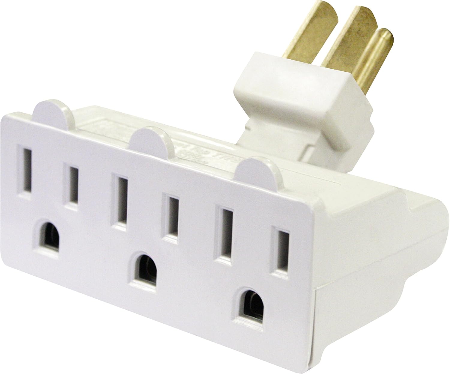POWTECH 3 Outlet Swivel Wall Adapter [UL Listed]- Grounding Wall TAP 3 ...