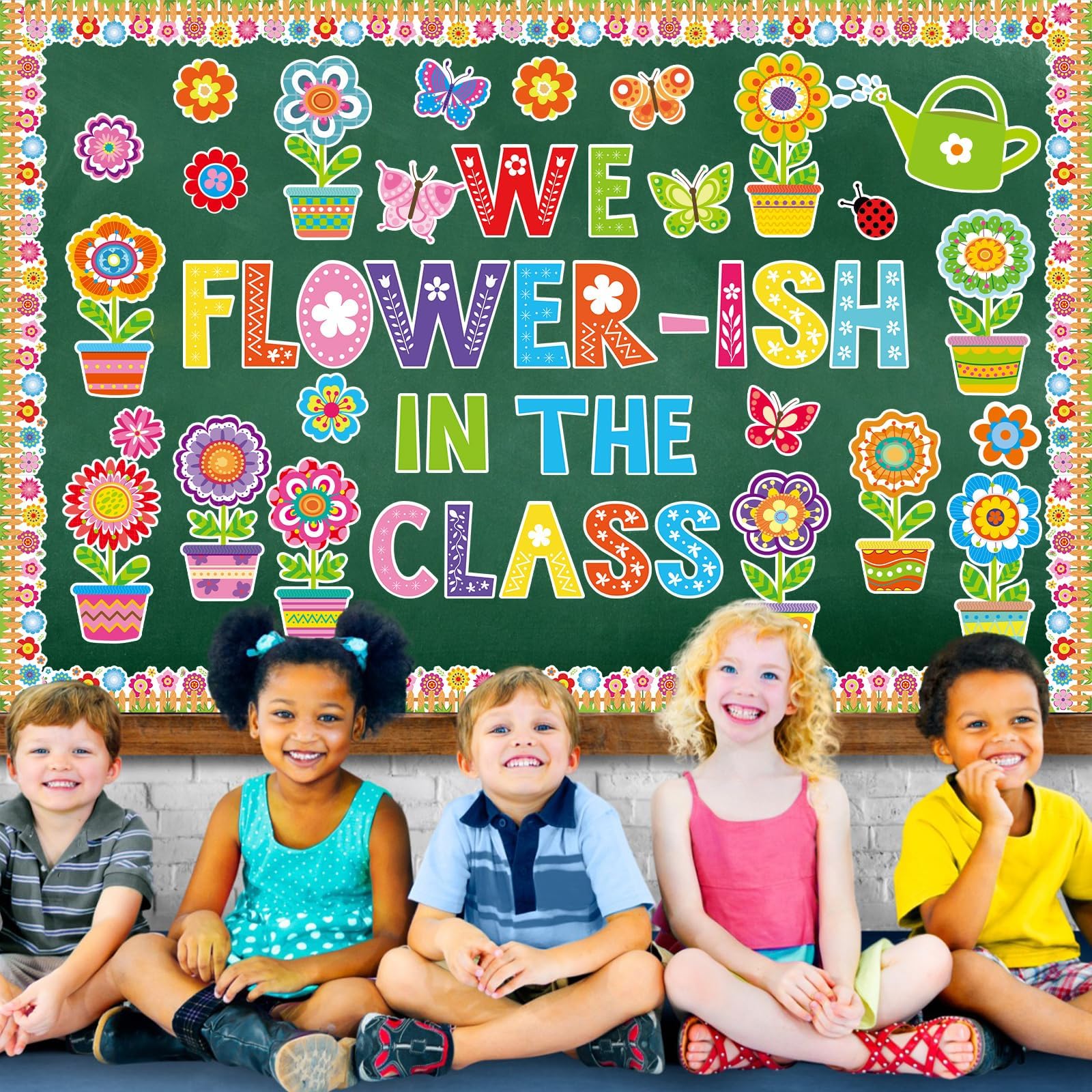 Snapklik.com : Gisgfim Flower Classroom Bulletin Board Decorations Set ...