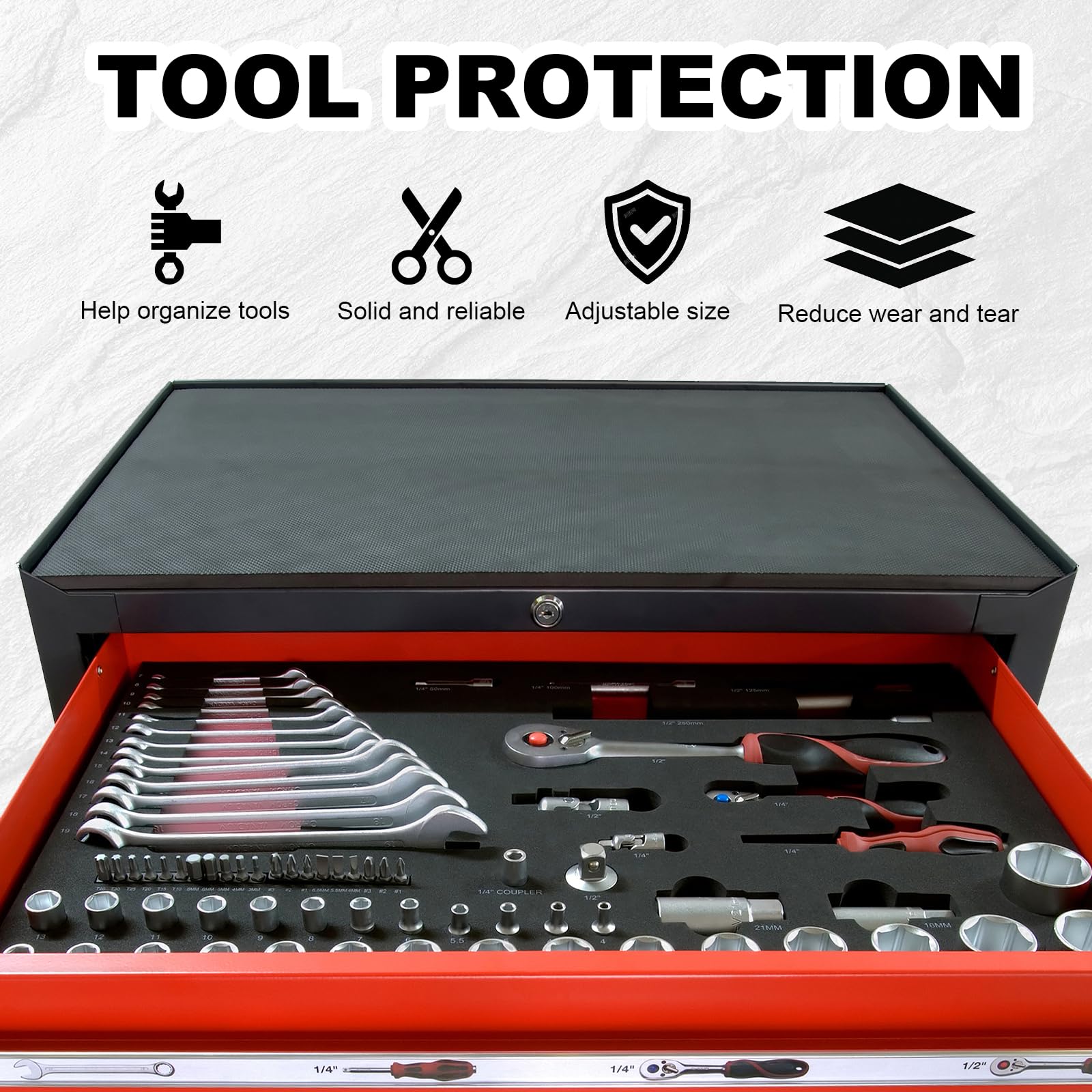 Snapklik.com : Tool Box Foam 3Pack,16x12x1 In Tool Box Foam Organizer ...