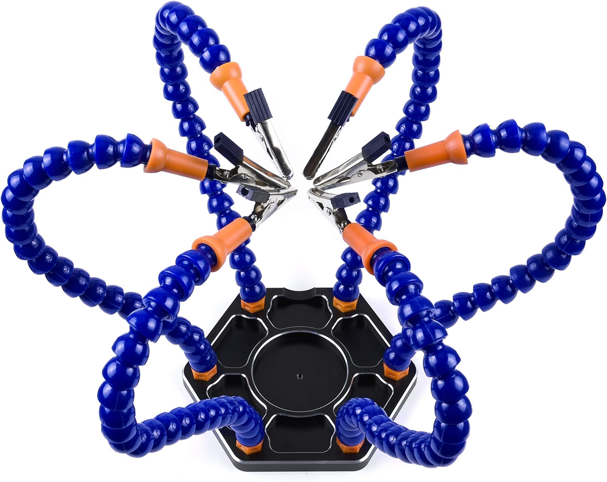 Third hand tool - Soldering station helping hand - 2 Flexible Arms with ...