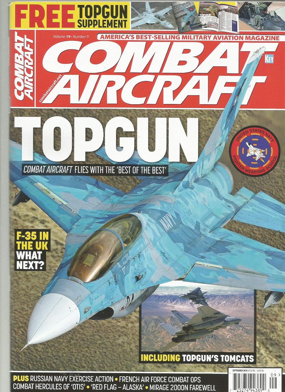 Amazon.com: COMBAT AIRCRAFT MAGAZINE SEPTEMBER 2018, TOPGUN & FREE ...