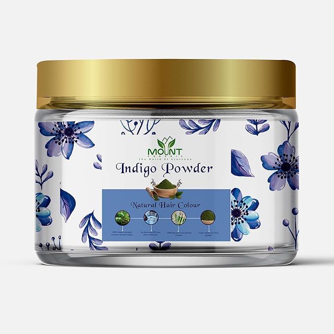 Buy MOUNT ORGANIC Indigo Leaves (Neela Amari) Powder - 100% Natural ...