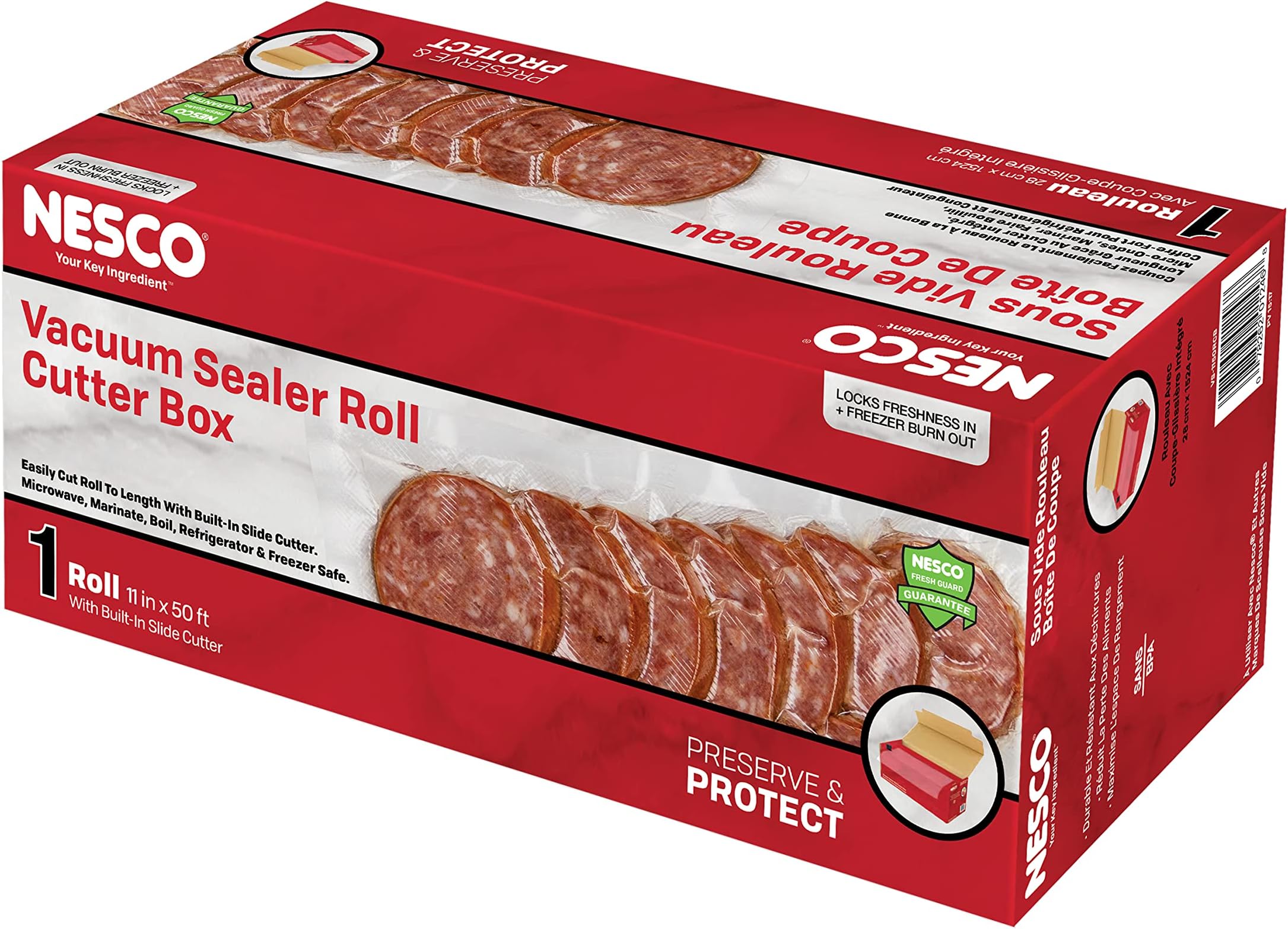 Amazon.com: NESCO Vacuum Sealer Cutter Box 11" x 50' 11" x 50", Clear ...