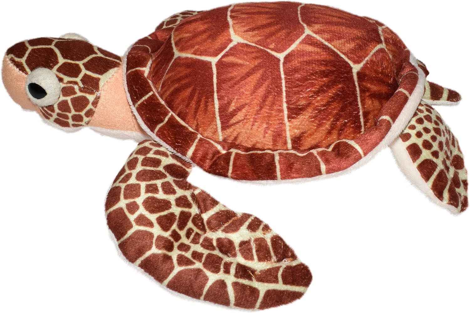 Wild Republic Loggerhead Sea Turtle Plush Soft Toy, Cuddlekins Cuddly ...