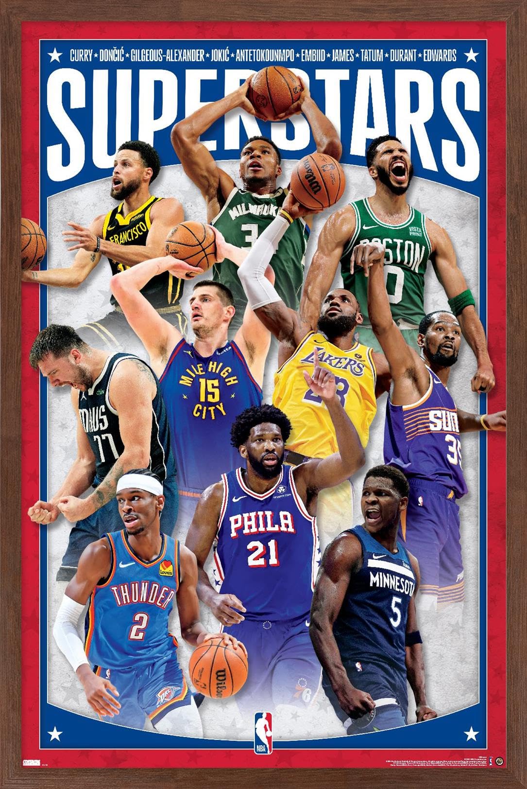 Amazon.com: Trends International NBA League - Superstars 24 Wall Poster ...