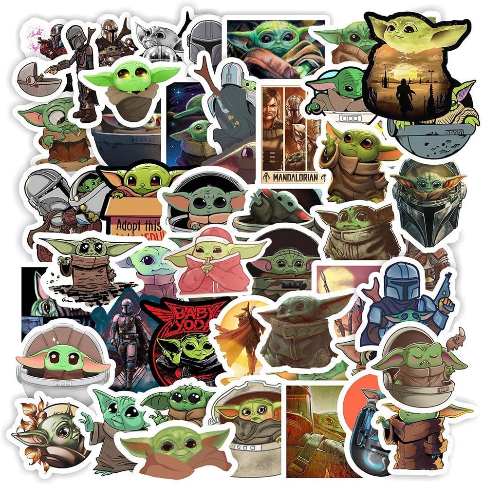 Amazon.com: VALIANT COLLECTIONS – Peeking Yoda Stickers–Vinyl Decal for ...