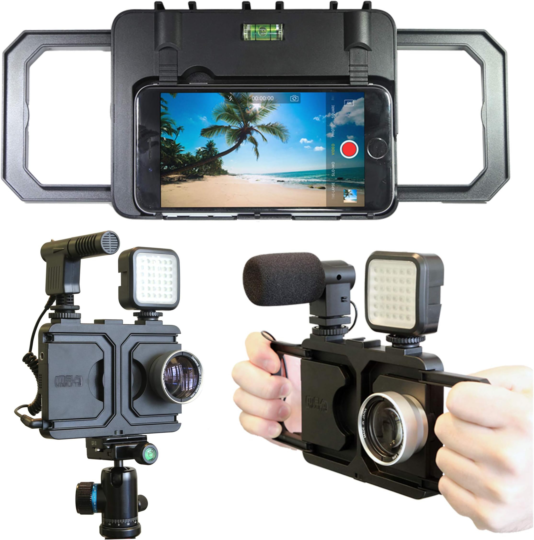 Amazon.com: MegaMount Multimedia Rig Case Video stabilizer for Apple ...