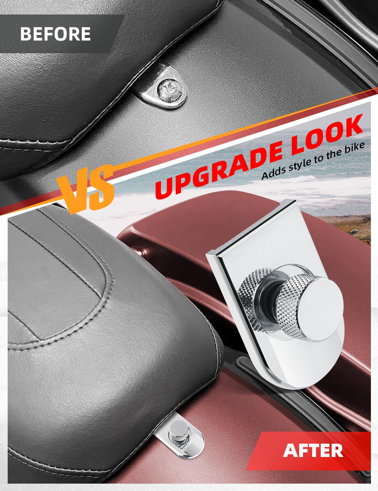 Snapklik.com : Chrome Stainless Steel Seat Bolt Tab Screw Mount Knob ...