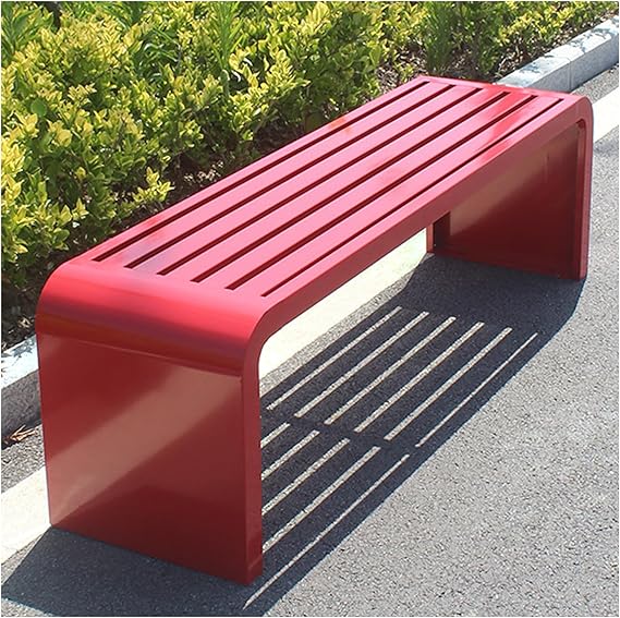 Amazon.com: ARMERI Outdoor Garden Benches, Backless Metal Bench, Patio ...