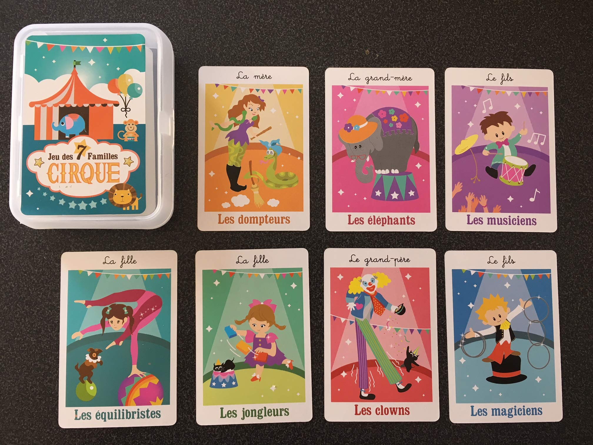 Buy Jeu des 7 familles sur le thème du Cirque. Un jeu de cartes qui ...