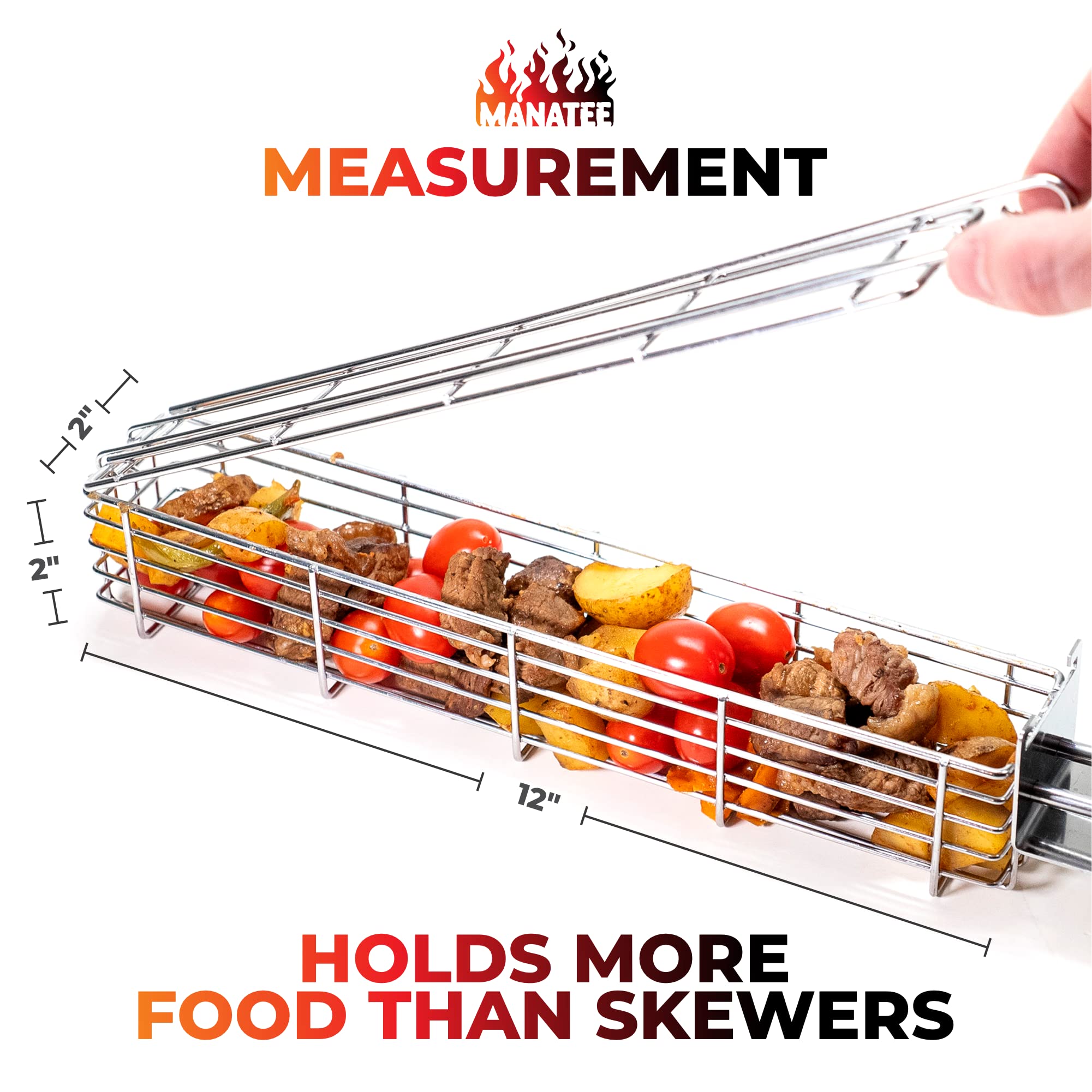 Snapklik.com : Kabob Grilling Basket Set