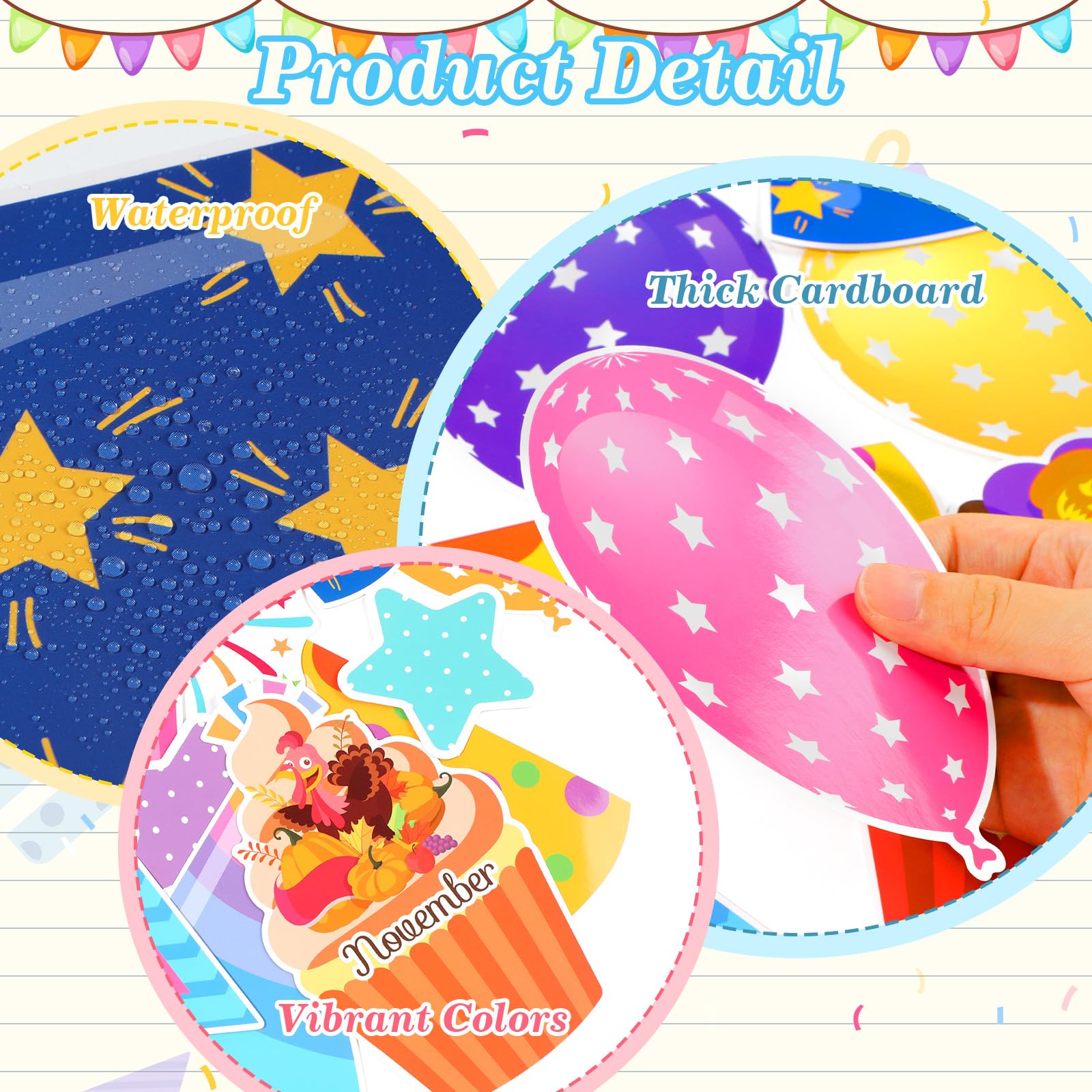 Snapklik.com : 43-Piece Happy Birthday Bulletin Board Set, Classroom ...
