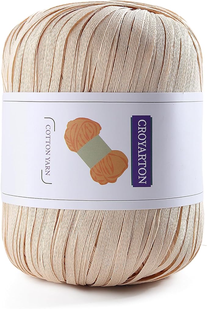 Amazon.com: Raffia Yarn for Crochet, Soft Cotton Yarn for Crocheting ...