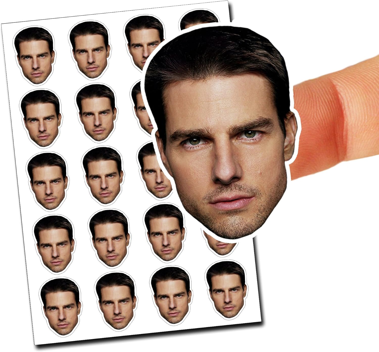 Personalised Face Stickers, Die Cut Stickers, Party Accessory, Hen ...