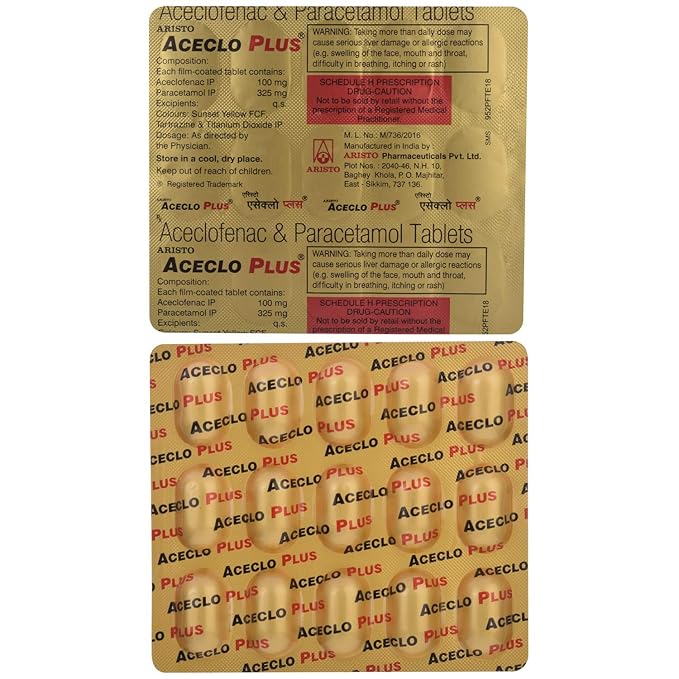 Aceclo Plus - Strip of 15 Tablets : Amazon.in: Health & Personal Care
