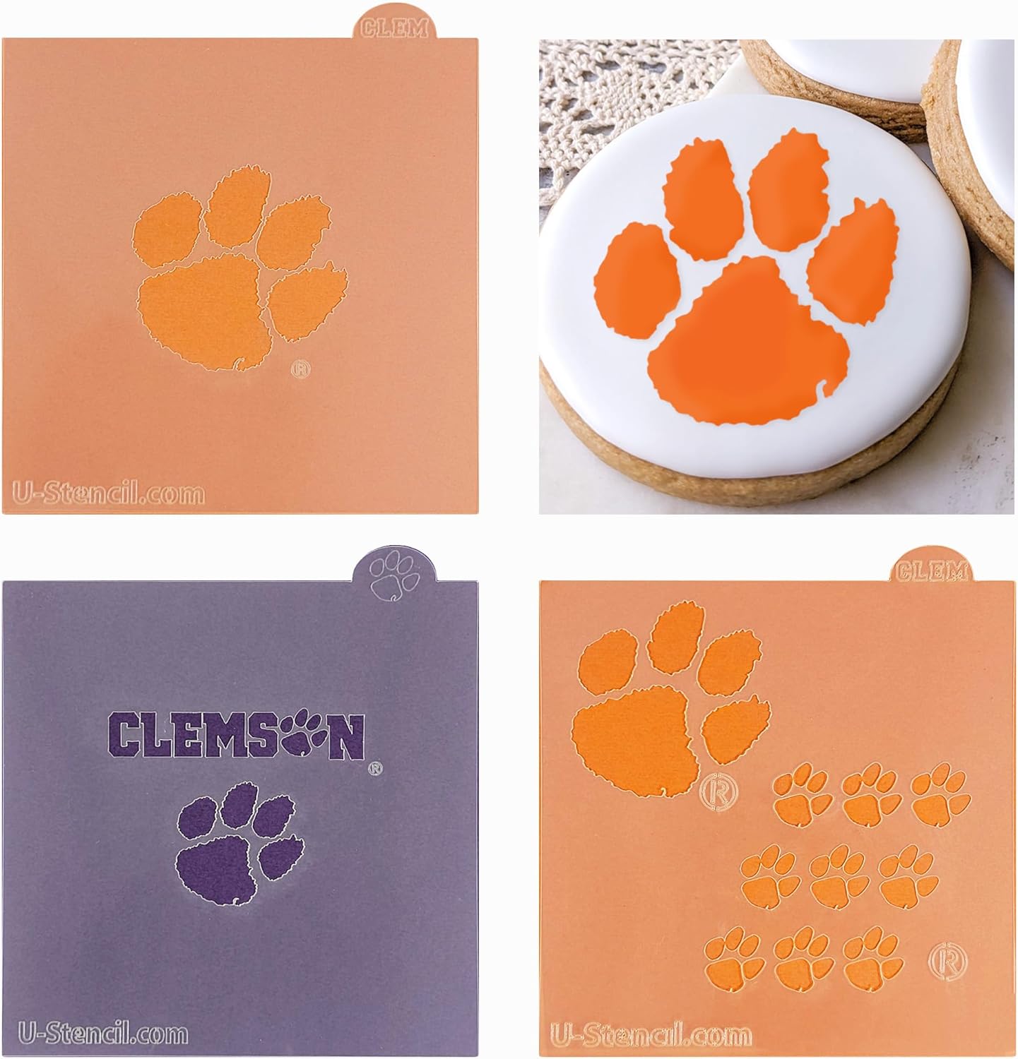 Amazon.com : Clemson University Tigers Set of 3 Culinary Crafter ...