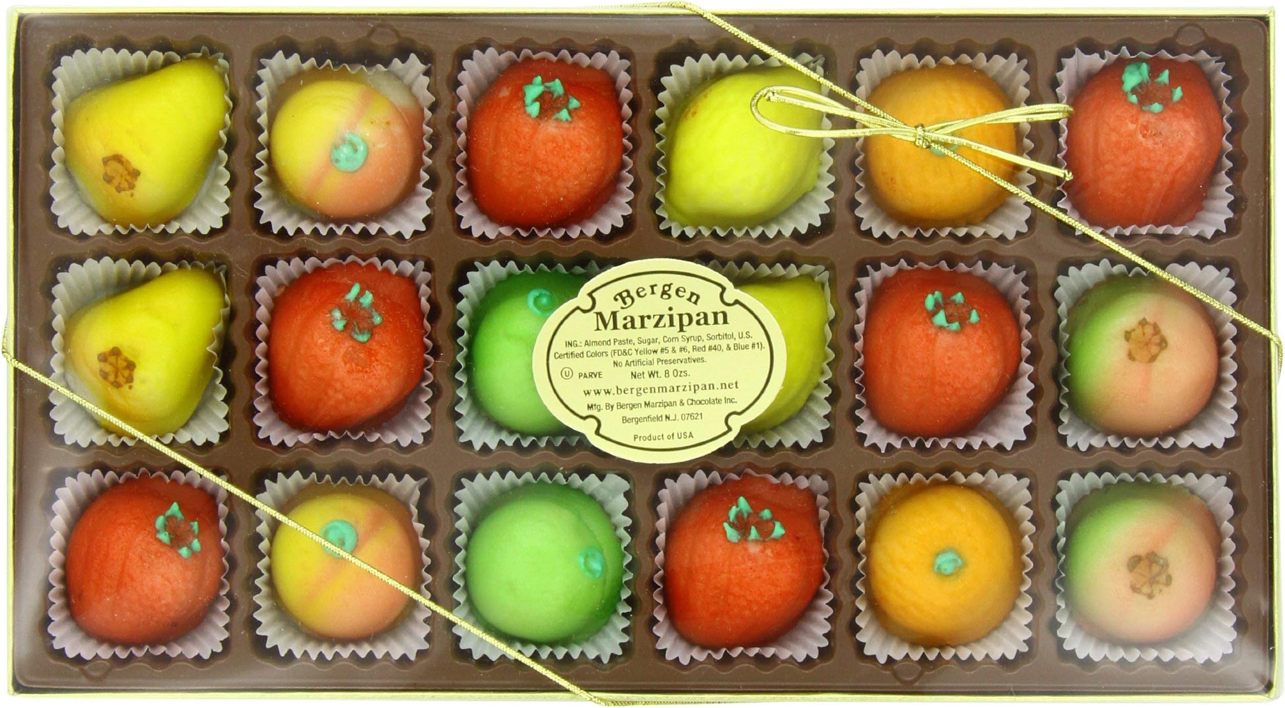 Amazon.com : Biermann Marzipan (ASSORTED FRUIT) GIFT BOX (GOLD) [FOOD ...