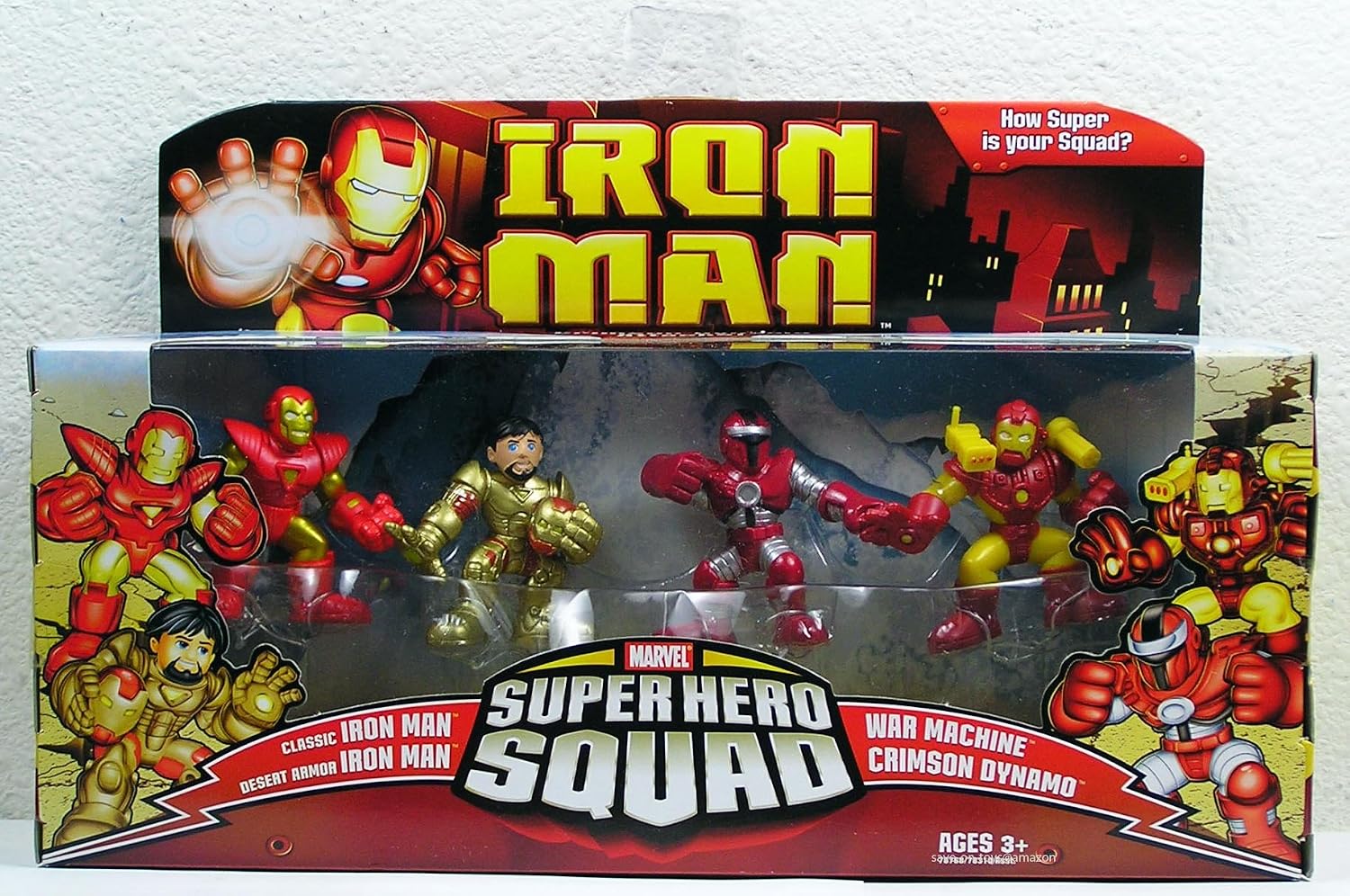 Hasbro Iron Man Movie Toy Super Hero Squad Battle Pack Crimson Dynamo ...