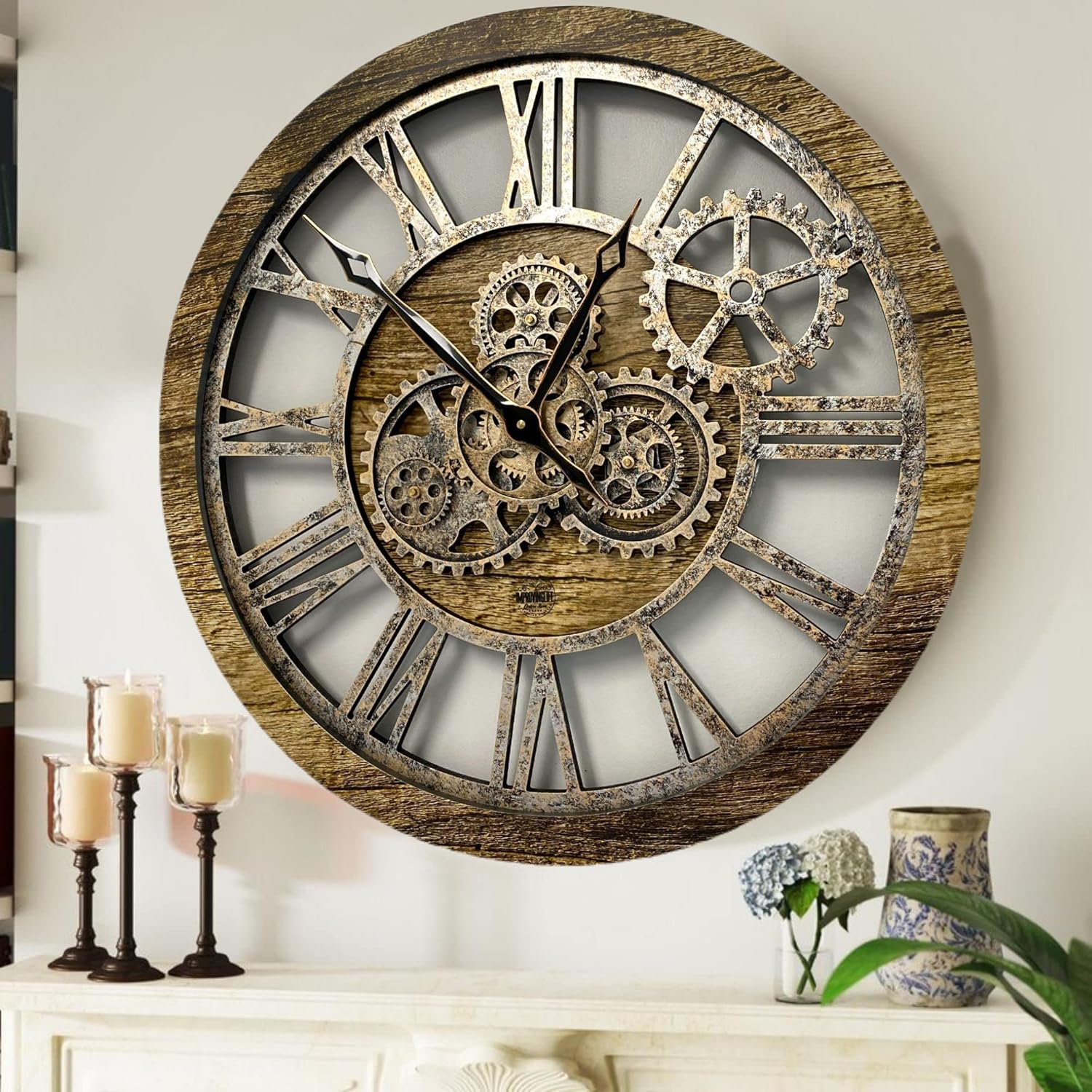 Amazon.com: ImprovingLife The Gears Clock The Original Real Moving Gear ...