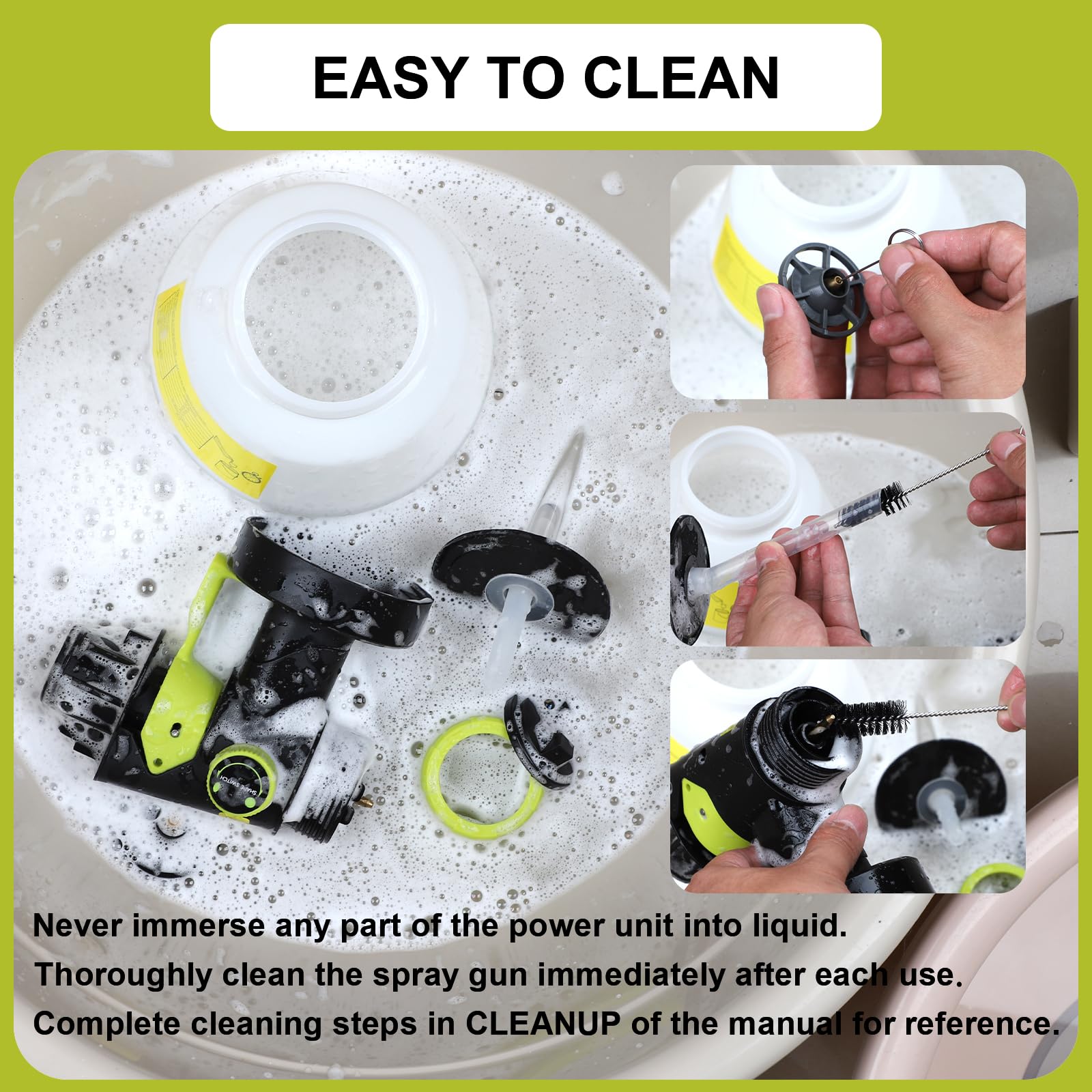 Snapklik.com : Cordless Paint Spray Gun For Ryobi 20V Battery,Wireless ...
