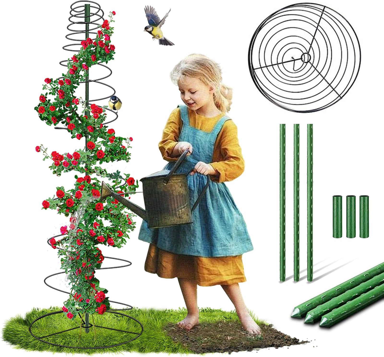 Tuteur Plante Grimpante en Metal, Support pour Plantes Grimpantes 47cm ...