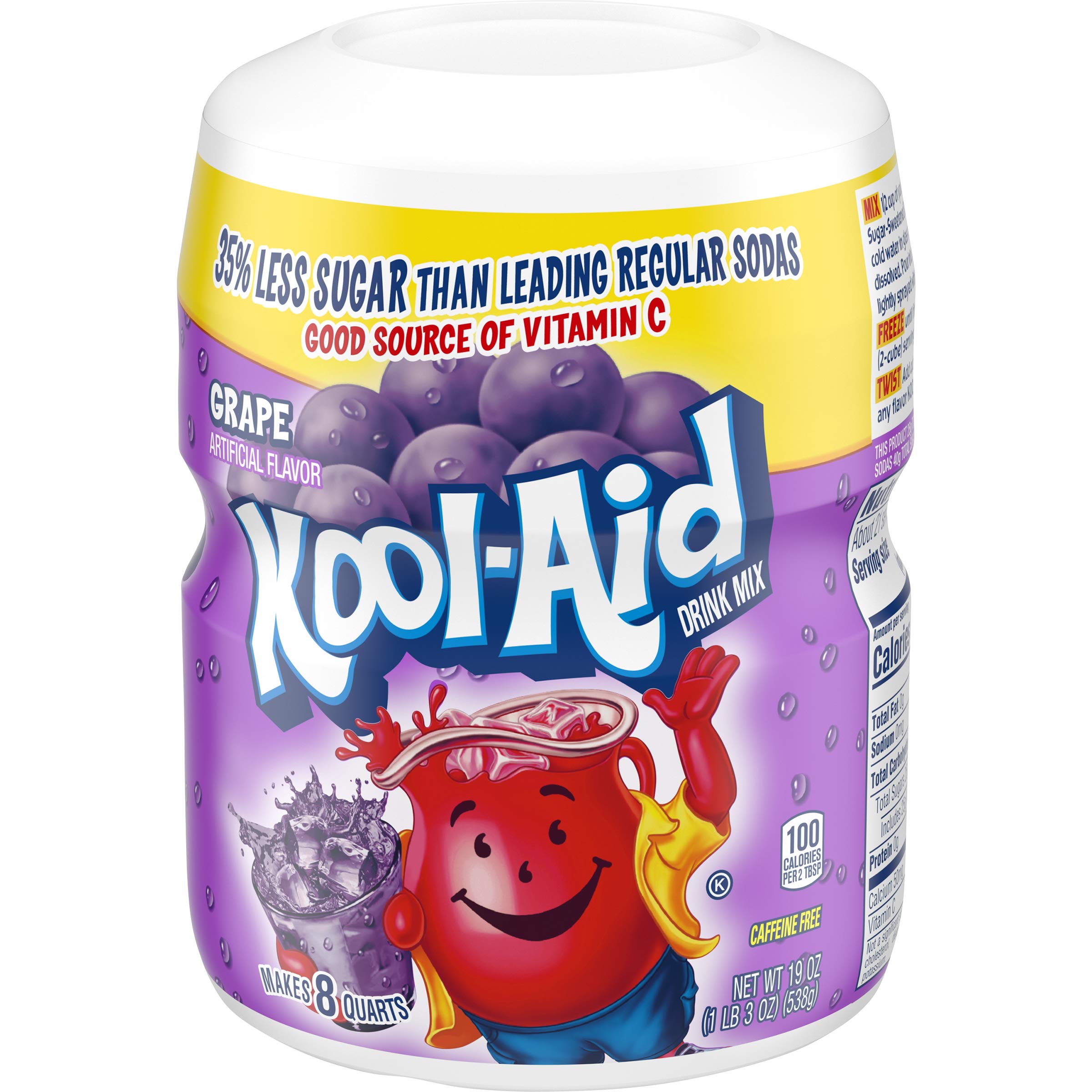 Kool-Aid Sugar-Sweetened Grape Artificially Flavored Powdered Soft ...