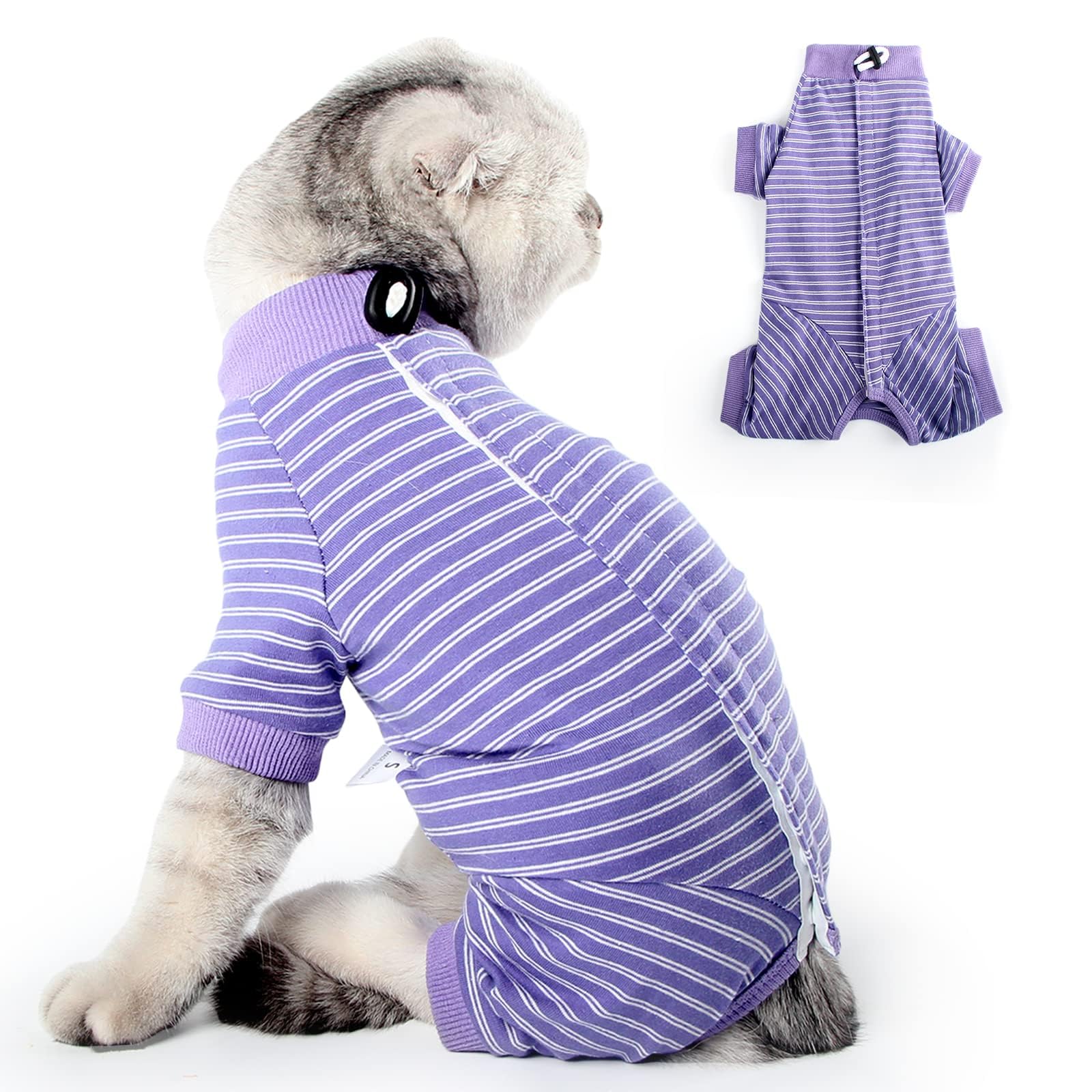 Amazon.com: Cat Recovery Suit After Surgery for Female Male Pet ...