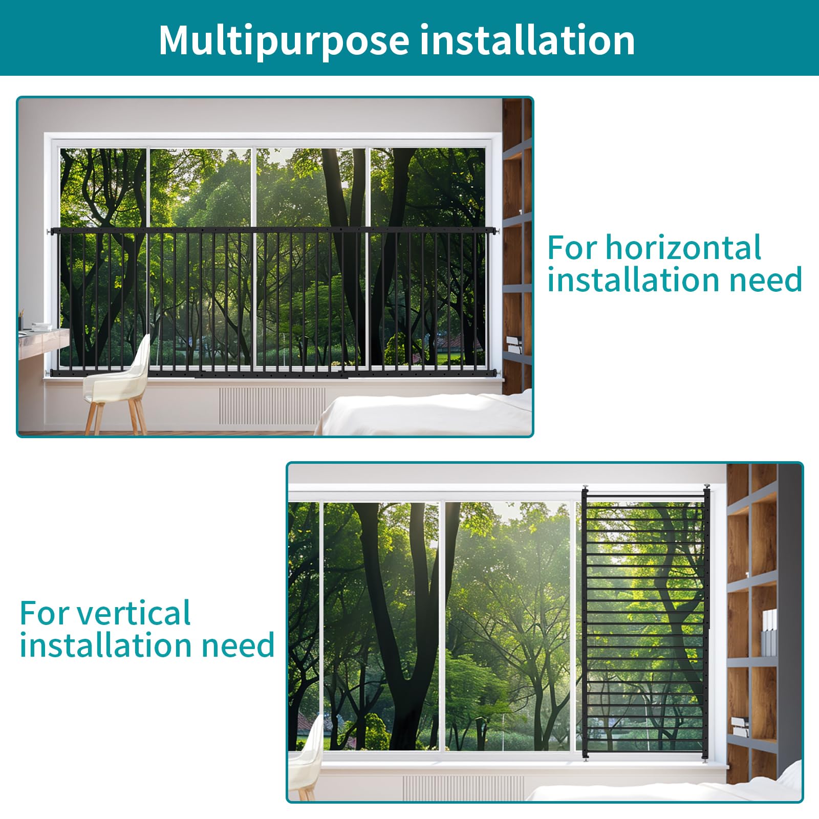 Snapklik.com : Window Safety Guards For Children,Adjustable 32.91"-99. ...