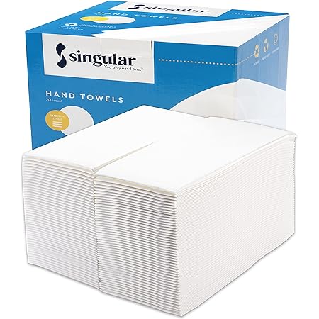 Amazon.com: 100PACK Disposable Hand Towels for Bathroom, Soft and ...
