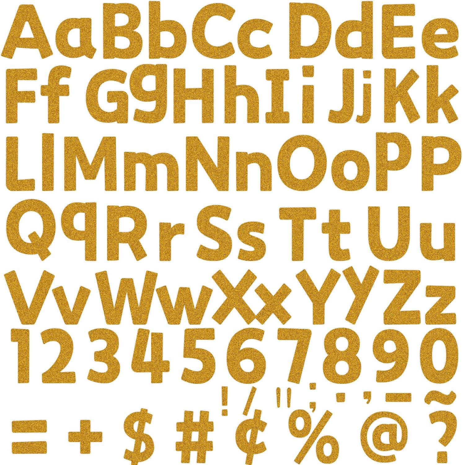 Amazon.com: 266 Pcs Letters Combo Pack Set Glitter Bulletin Board ...