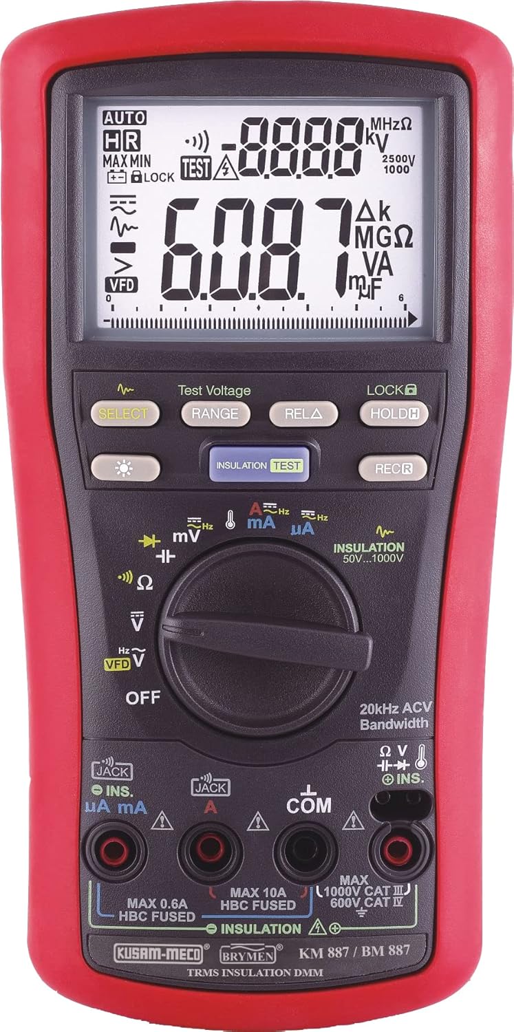 KM 887 True Rms Digital Insulation Multimeter : Amazon.in: Industrial ...