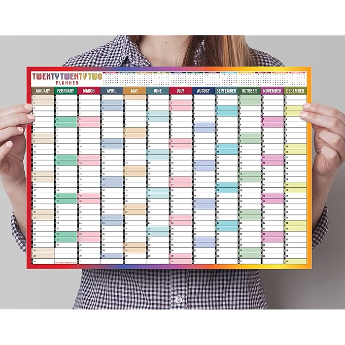 Buy 2022 Wall Planner A3 Size 29.7X42 Cm Year Calendar Organiser Runs ...