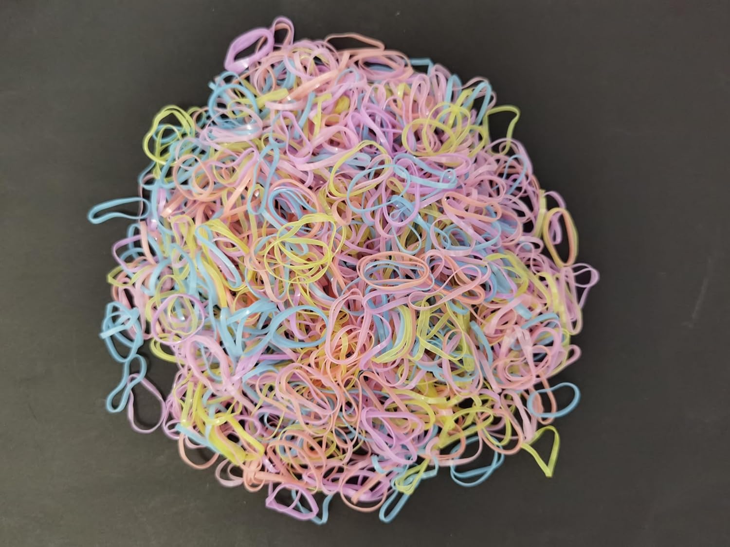 Bellure 1000 Pcs Jelly Pastel Color Small Elastic Hair Bands For Women ...